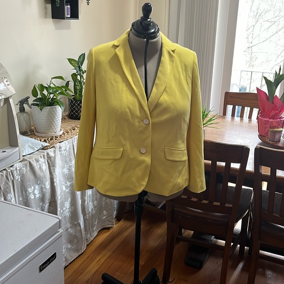 Talbots | Jackets & Coats | Yellow Blazer | Poshmark